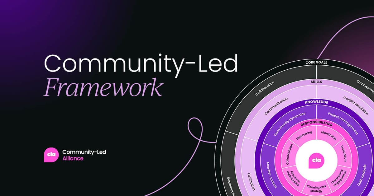 Community-led growth framework