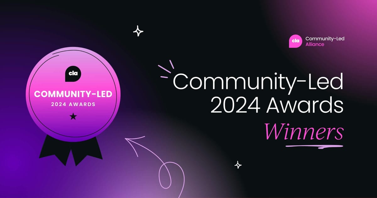 Winners for the 2024 Community-led Awards